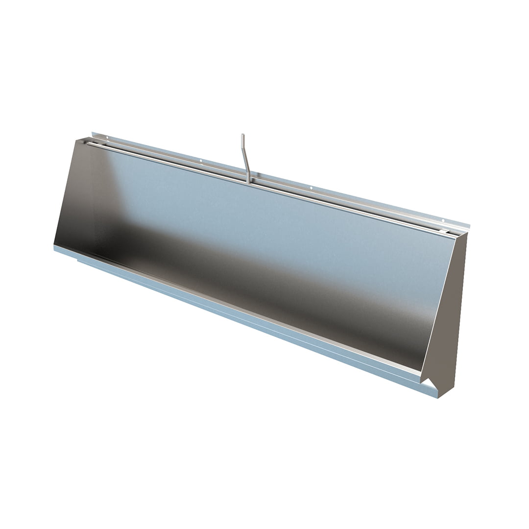 B17730 Wall Mounted Trough Urinal with Exposed Sparge Pipe – Basterfield