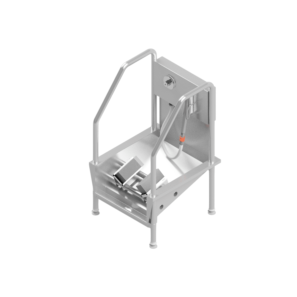 B65166 Manual Boot Washer – Hygienic Stainless Steel – Basterfield