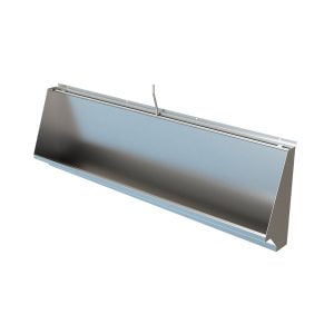 B17730 Wall Mounted Trough Urinal with Exposed Sparge Pipe – Basterfield