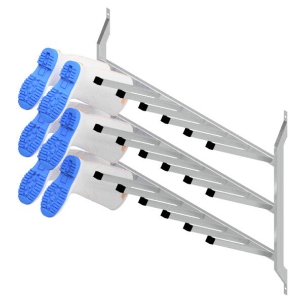 B38135 Wall Mounted Stainless Steel Boot Rack - Basterfield