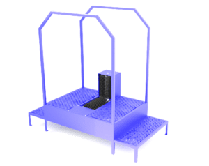 B65852 Motorised Dry Boot Scrubber Station Suitable for Sites – Basterfield