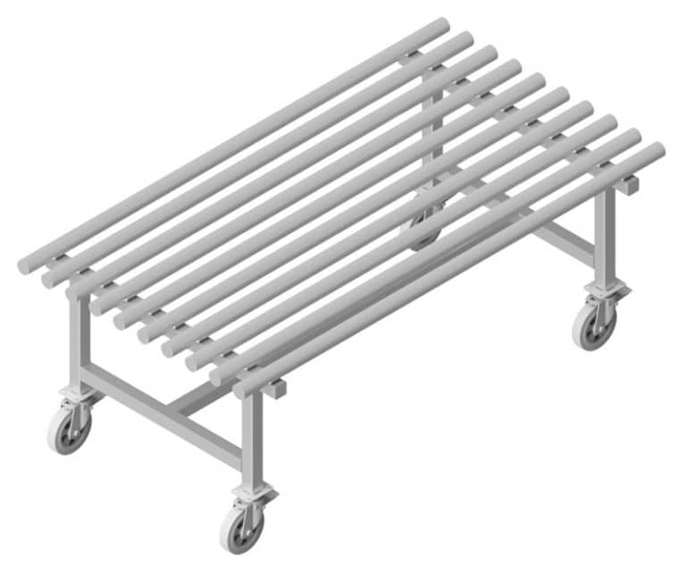 M30842 Heavy Duty Pig Trolley Slatted Top – Basterfield