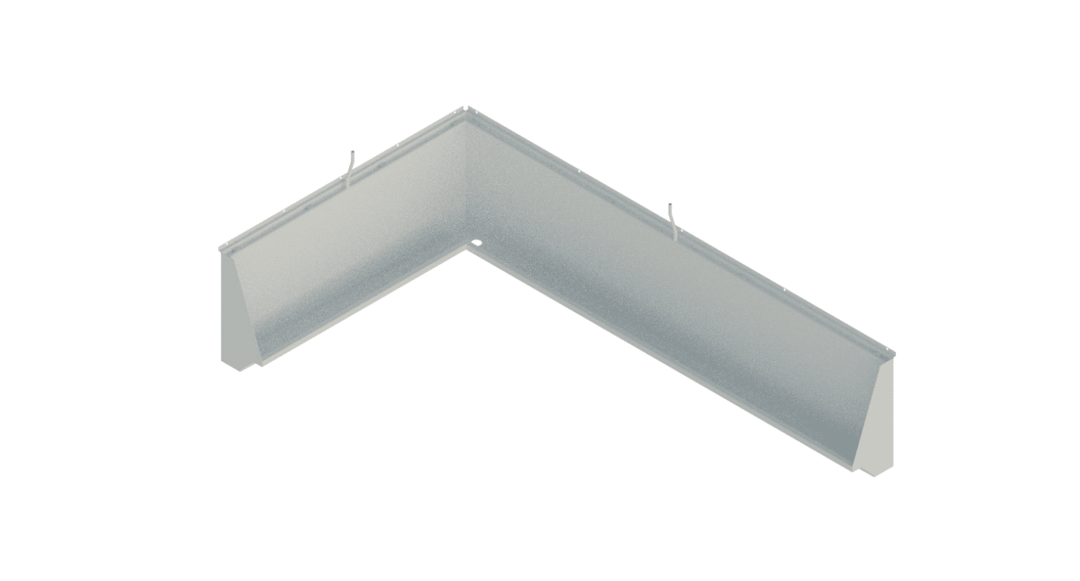 B17735 Wall Hung Urinal Stainless Steel L-Shape Configuration – Basterfield